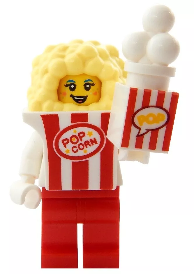 LEGO Pop Corn Costume Minifig with popcorn