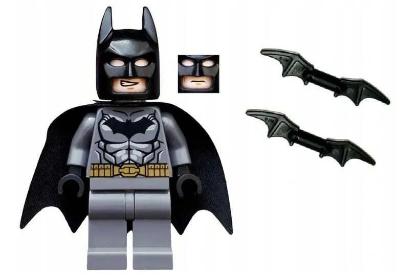 LEGO Batman Minifig with 2 batarangs