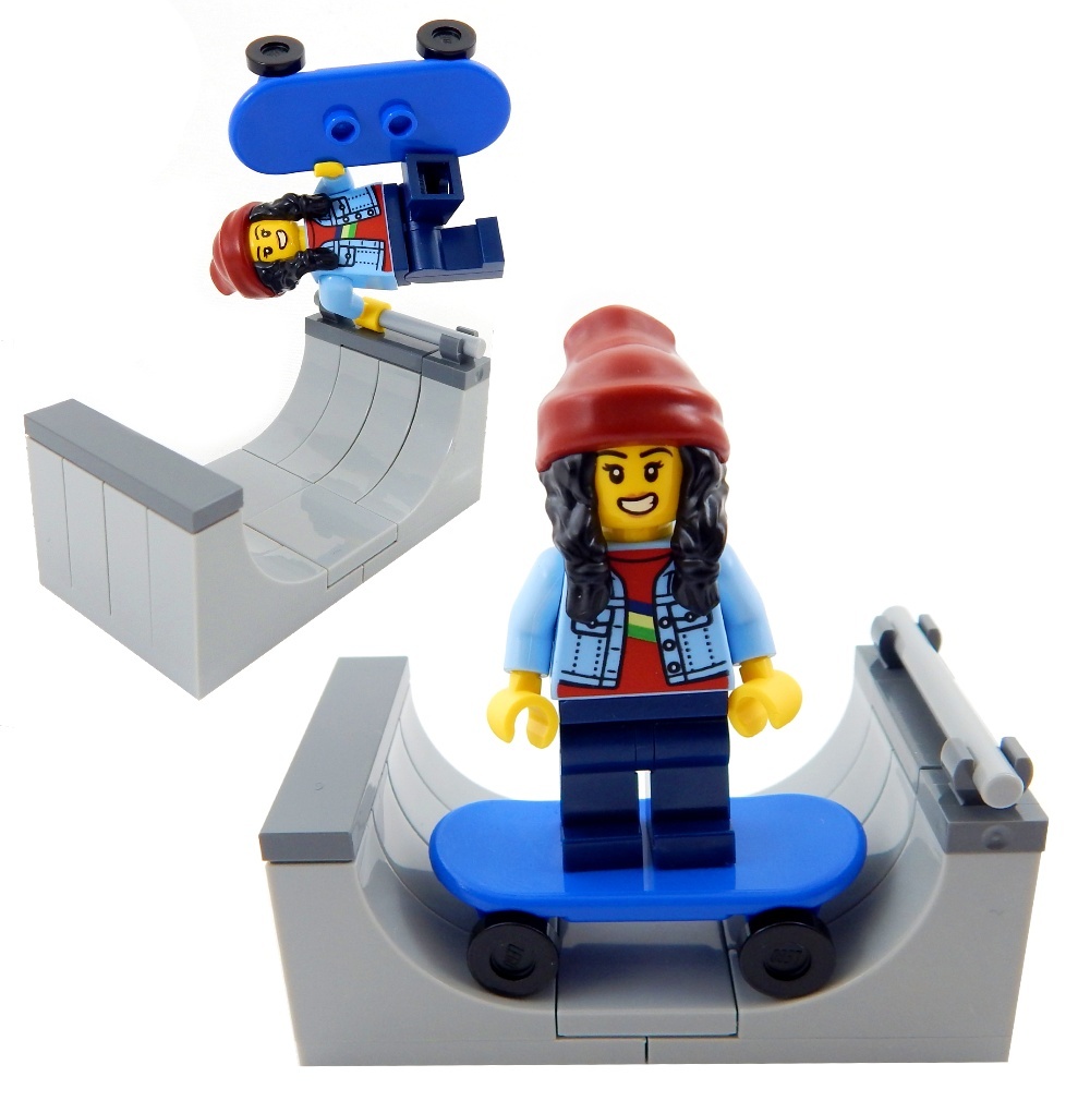 LEGO Skater Girl on halfpipe
